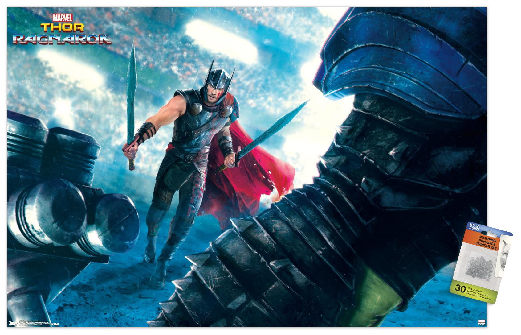 Marvel Cinematic Universe - Thor - Ragnarök - Arena Thor Wall Poster ...
