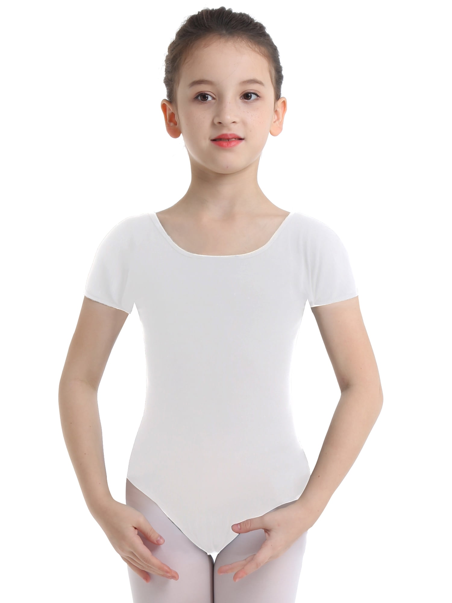 iEFiEL Girls Long Sleeve Ballet Leotard Dance Bodysuit Warm Layer ...