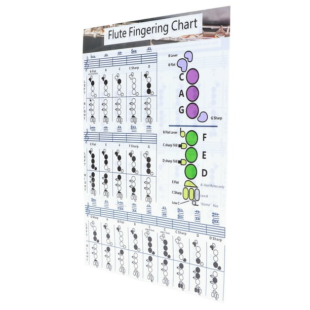 Sonew Flute Fingering Practice Chart,Flute Fingering Chord Chart ...