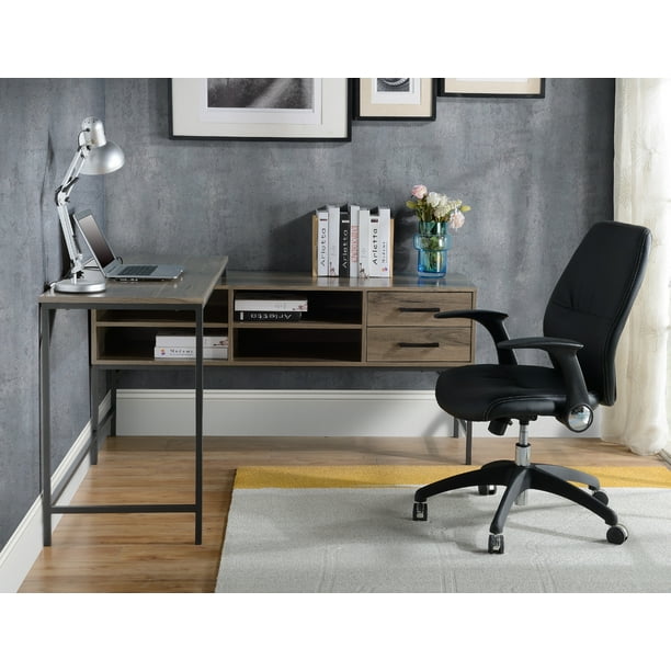 Burbank L-Shape Corner Desk - Walmart.com