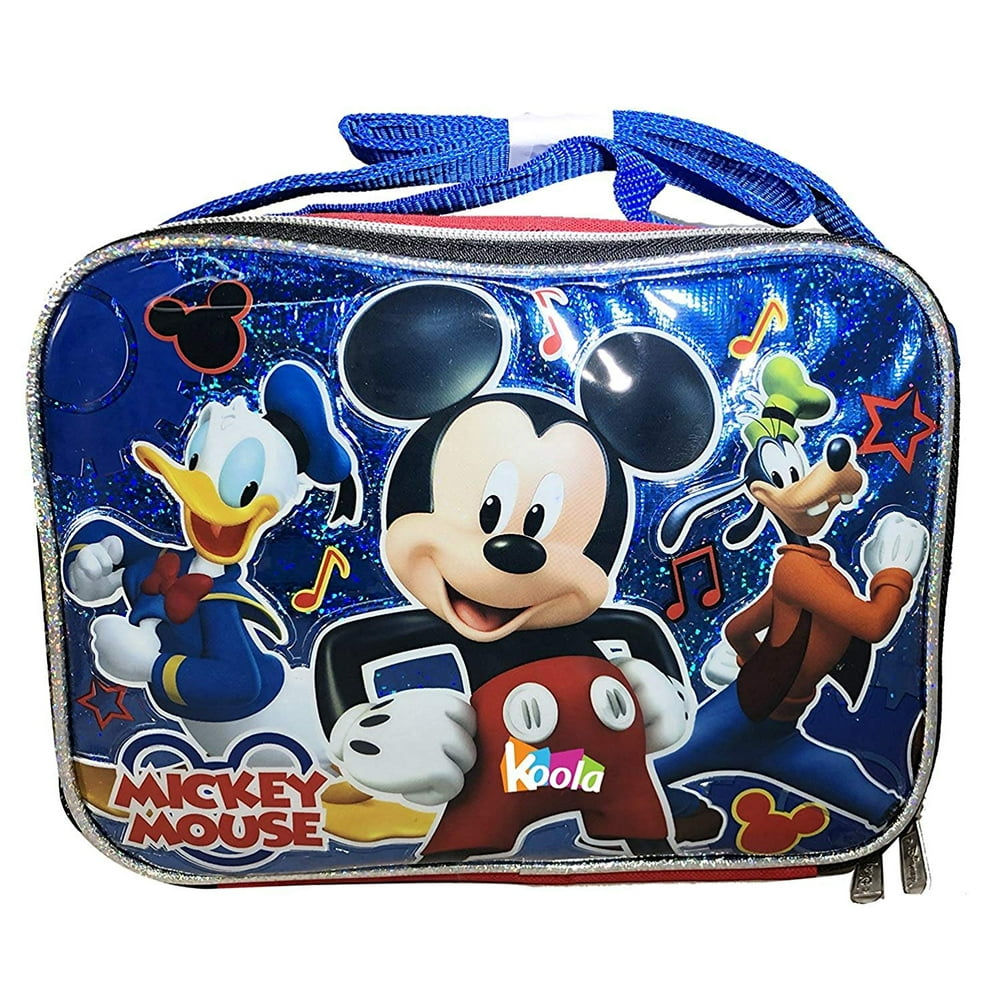 Disney Mickey Mouse Insulated School Lunch Bag with Shoulder Strap ...
