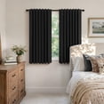Black Out Curta45 Inch Long 2 Panels Burg For Bedroom Small Windows ...