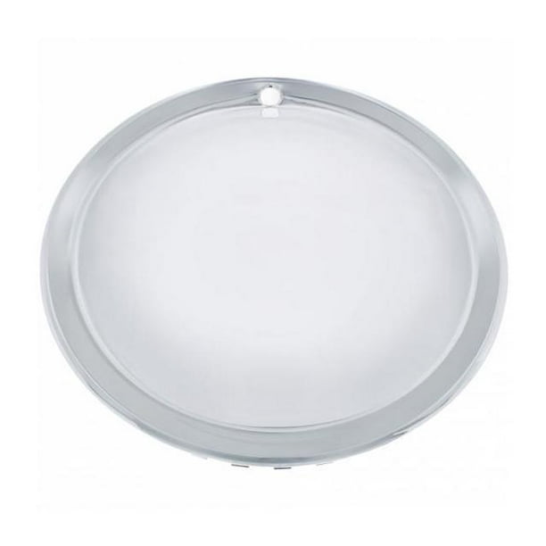 United Pacific BHC01-15 Triple Chrome 15” Steel Baby Moon Hub Caps ...