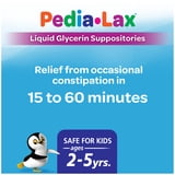 Pedia-Lax Laxative Liquid Glycerin Suppositories for Kids, Ages 2-5, 6 ...