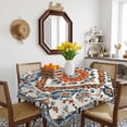 Bohemia Ethnic Flower Texture Table Cloth 54x54in, Waterproof Square ...