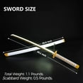 41 inches Anime LED Demon Slayer Sword Agatsuma Zenitsu with White Belt ...