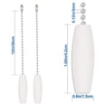 10pcs 12-Inch Ceiling Fan Pull Chain, 3mm Beaded Ball Chains Wooden ...