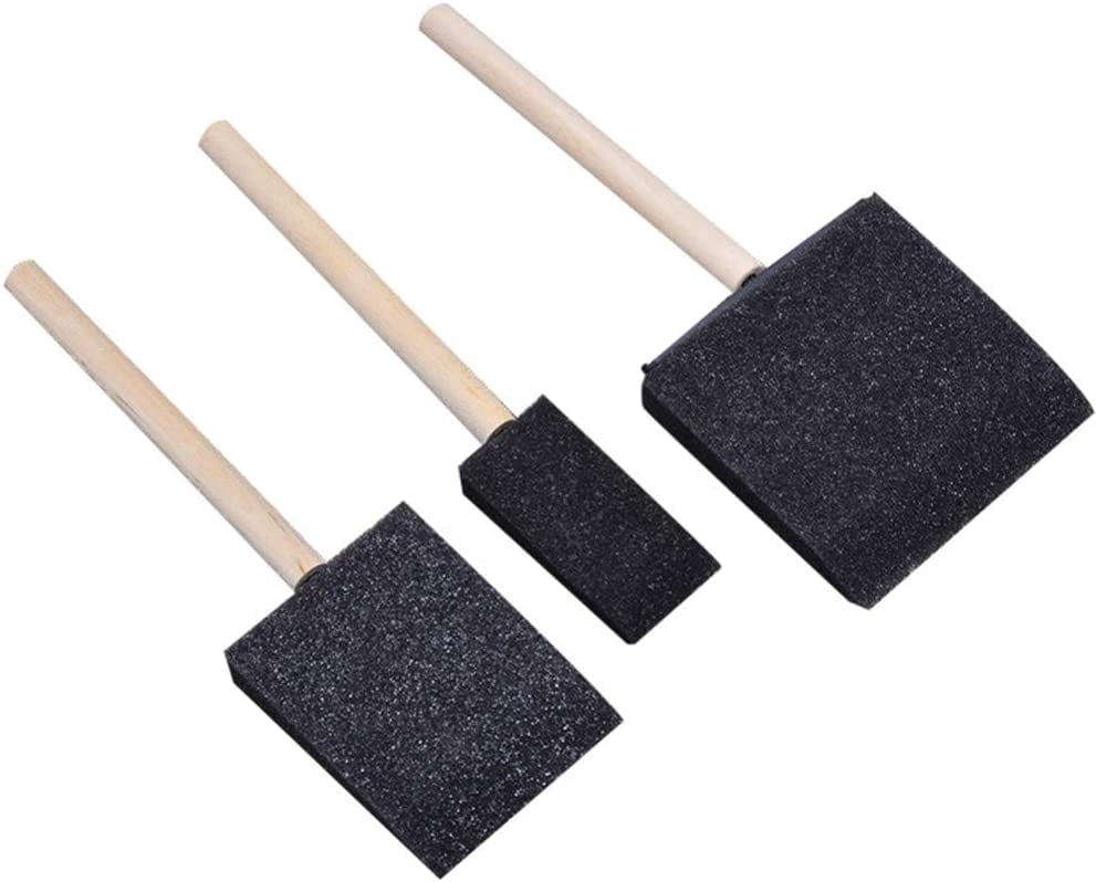 Sponge Foam Brushes Set Square Black Painting Tools Sponge Brushes ...