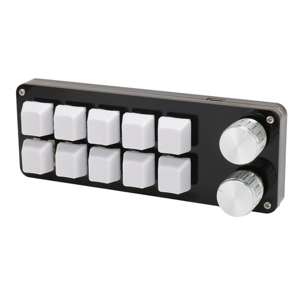 10 Mini 10 Key Keyboard With 2 Knob Blue Switch Custom Programming Hot ...