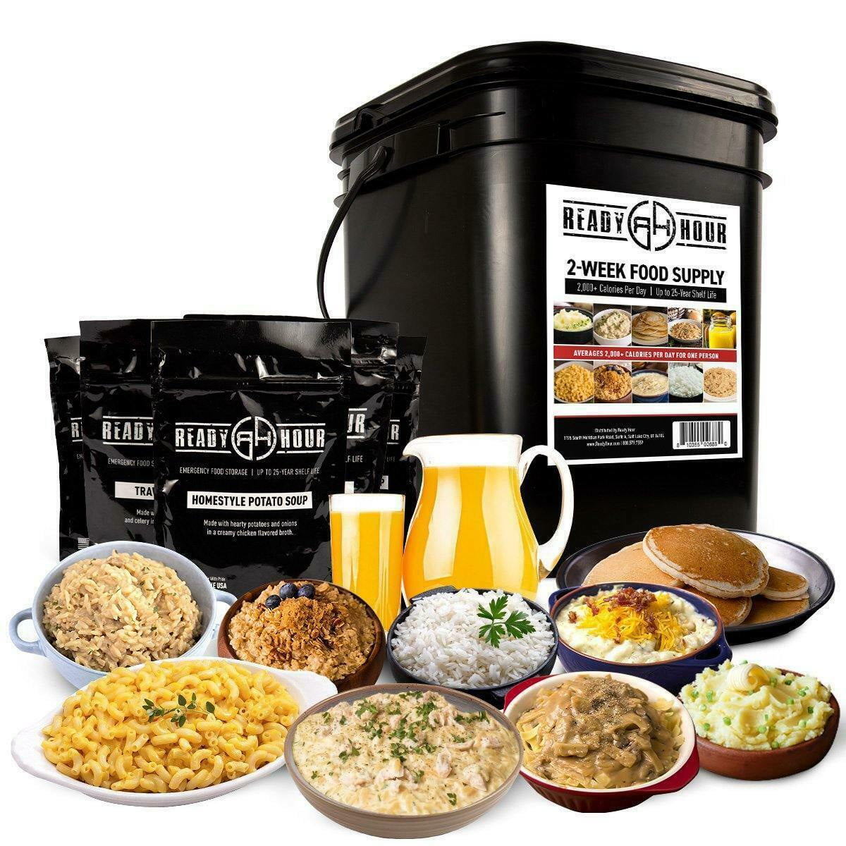 2-Week Emergency Food Supply Kit - 25-Year Shelf Life - 118 Servings ...