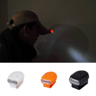 Bright 5 LED Clip on Hat Head Cap Light headlamp Flashlight - Walmart.com