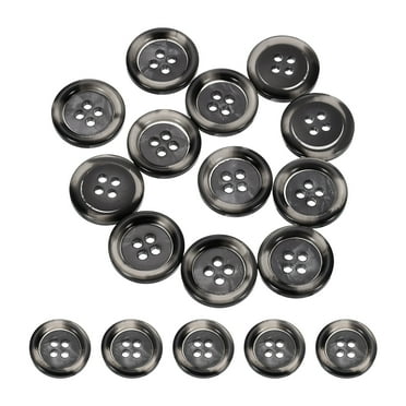 Uxcell 50Pcs 40L Sewing Buttons 1"(25mm) Resin Round Flat 4-Hole Craft ...