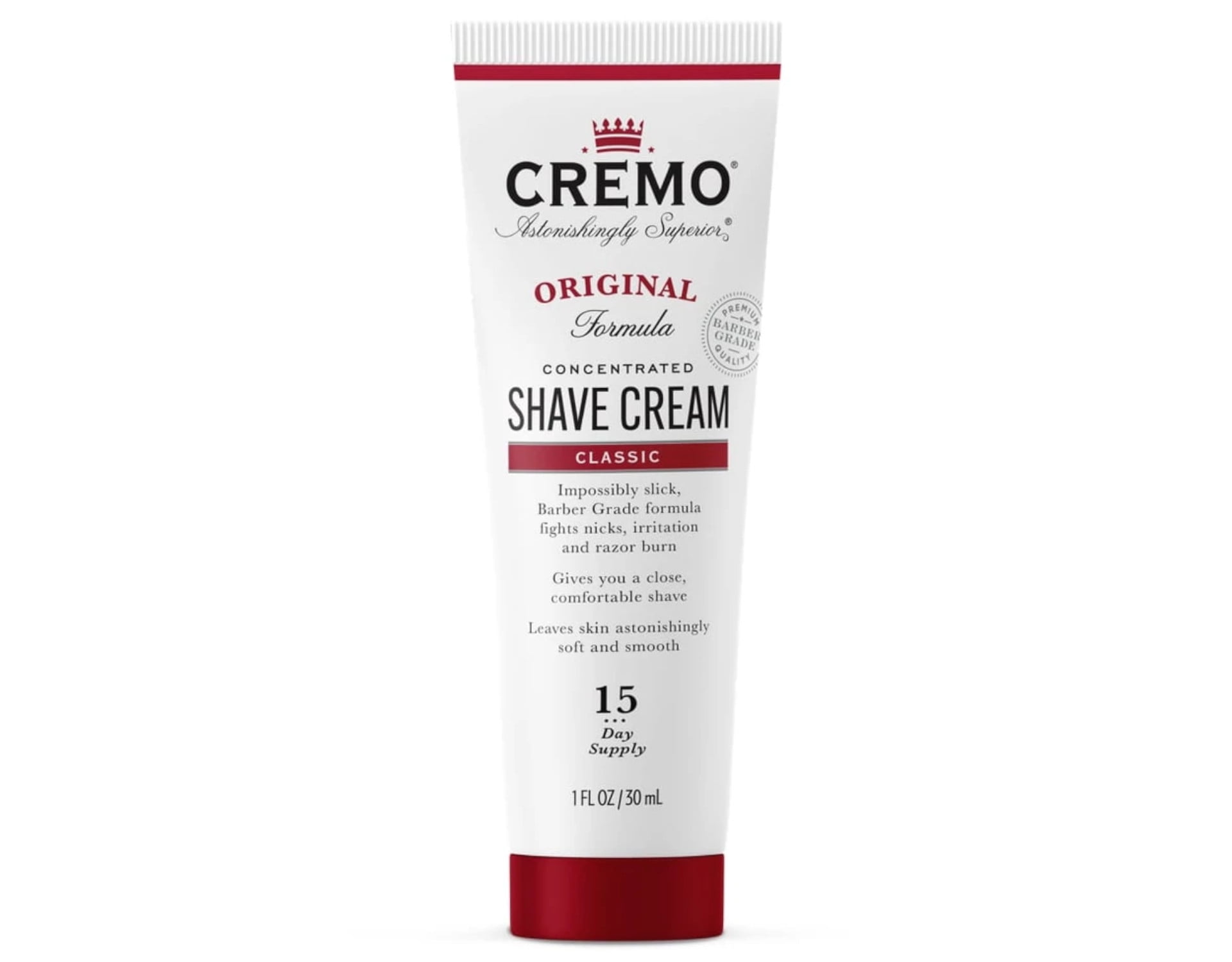Cremo Original Formula Classic Shave Cream Travel Size, 1 Fl. Oz ...
