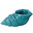 Ceramic Conch Seashell Figurine Gloss Finish (Blue) - Benzara - Walmart.com