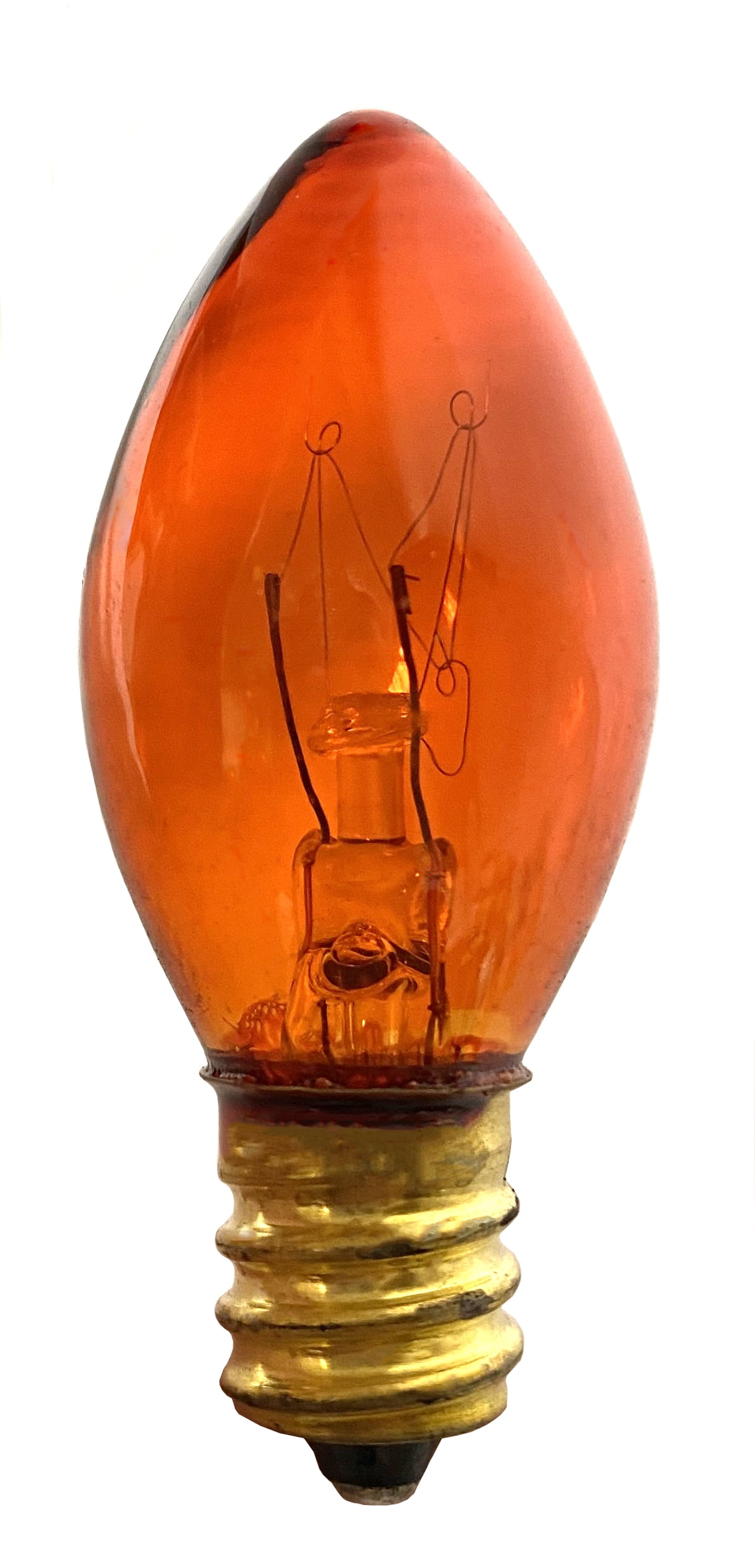 National Artcraft® 5 Watt Transparent Amber Light Bulb with Candelabra ...