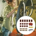 24-Piece Bicycle Tire Repair Kit with Patches Glue Scuffer and ...