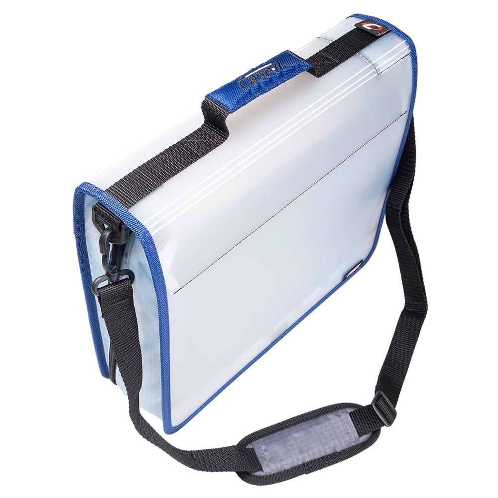 Case-it Transulcent Go Tab Zipper Binder, 2" O-Ring with 5-color tabbes ...