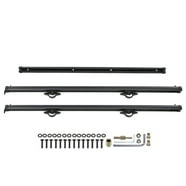 (4 Pack) 5 Ft Bolt-On Horizontal E Track Rail - Black Powder Coated E ...