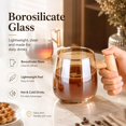 Self Stirring Coffee Mug, 13.5 oz / 400 ml Borosilicate Glass Automatic ...