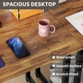 Dkelincs 47 inch Large Computer Desk Set of 2, Modern Study Writing ...