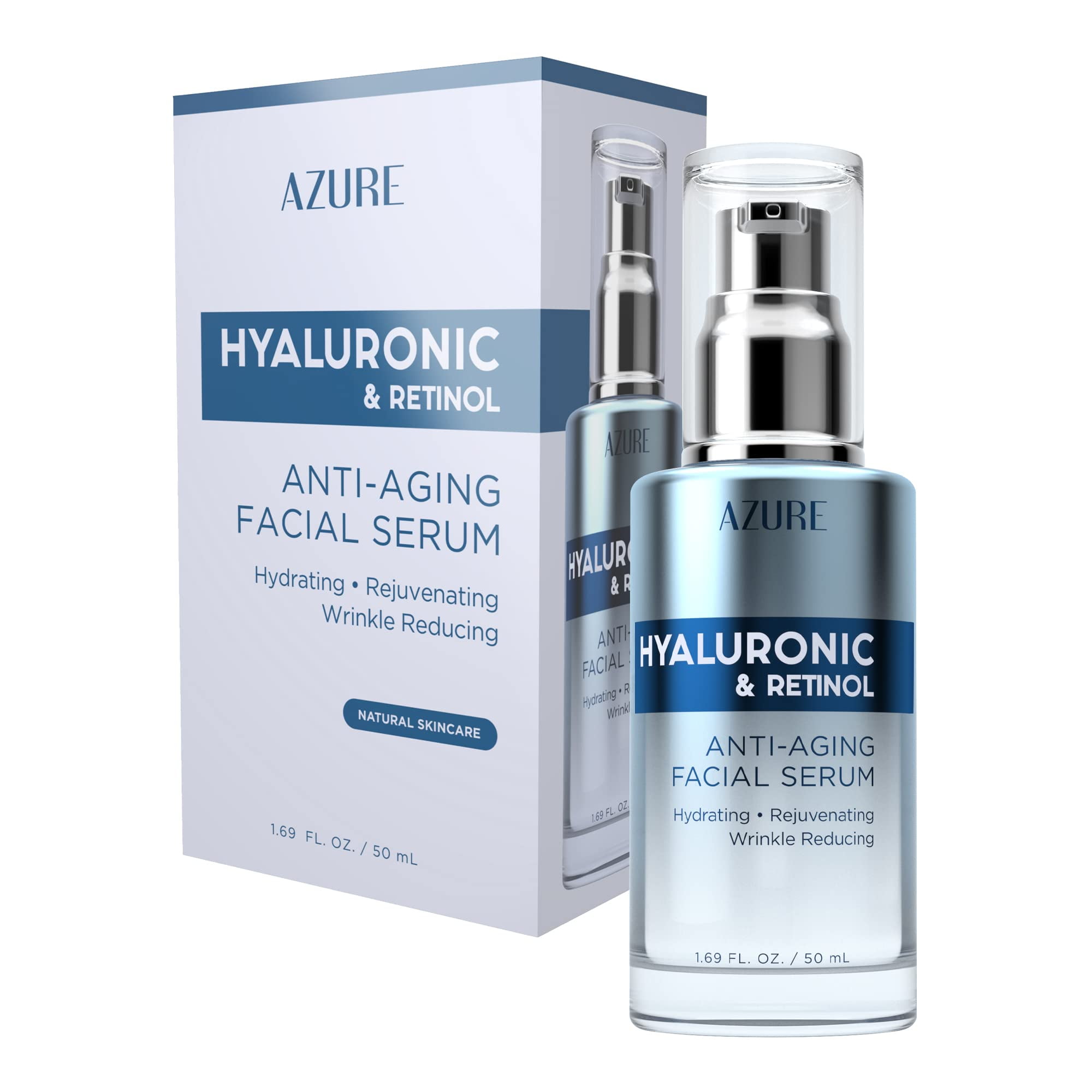 Sérum facial Azure Hialurónico y Retinol antienvejecimiento 50 ml ...