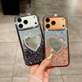 Bling Glitter Sparkly Diamond Love Heart Mirror Phone Case for iPhone ...