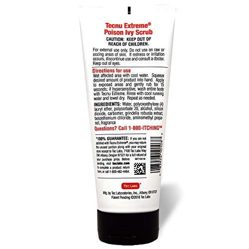 Buy Tecnu Extreme Poison Ivy & Oak Scrub, Removes Poisonous Plant Oils ...