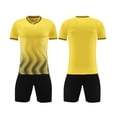 AHTJRT Kids Soccer Sets Color Block Short Sleeve T-Shirt and Shorts 2 ...