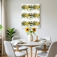 Bees Loves Canvas Wall Art for Living Room, Vintage Country Yellow Bee ...