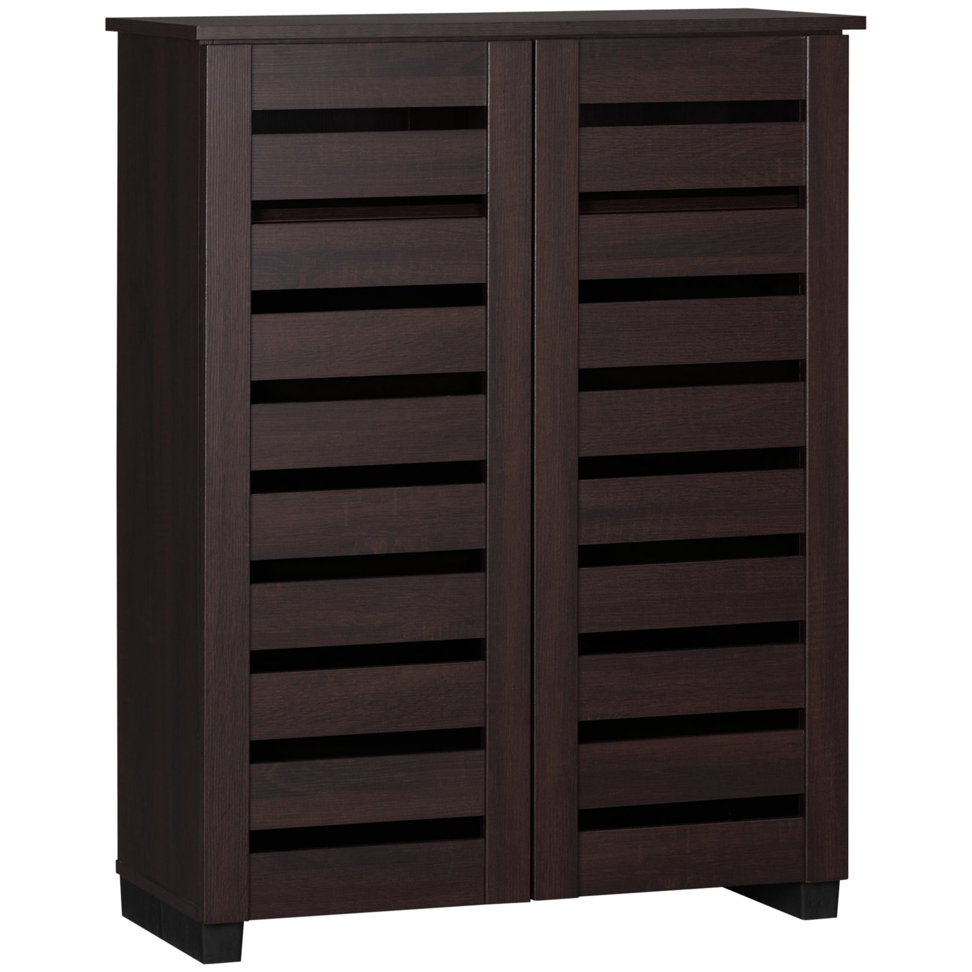 Click here for Homcom Shoe Storage Cabinet With Slatted Doors For... prices