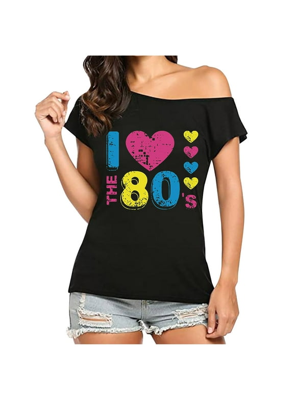 80s Off Shoulder Top