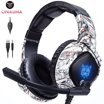 RUNMUS Gaming Headset, Gaming Headphone with Noise Canceling Mic & LED ...