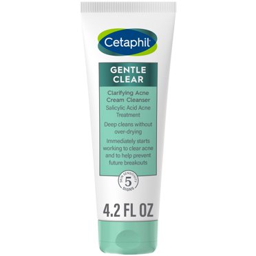 Cetaphil Gentle Clear Complexion-Clearing BPO Acne Cleanser for Sensitive Skin, 4.2 oz HSA/FSA ...
