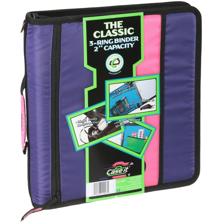 Neon Case It Binders