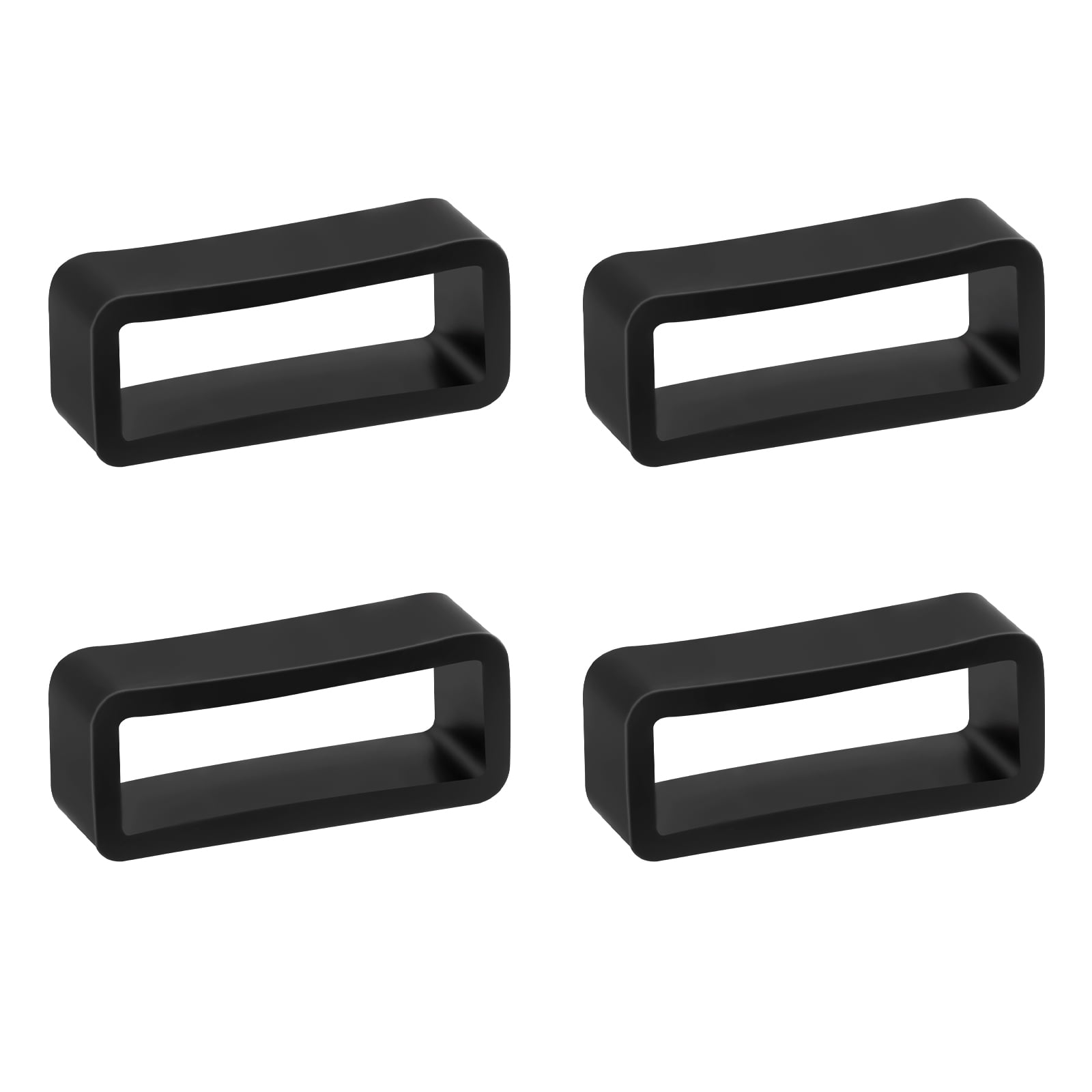 Plutput 4 Pack Rubber Replacement Watch Band Strap Loops Sillicone ...