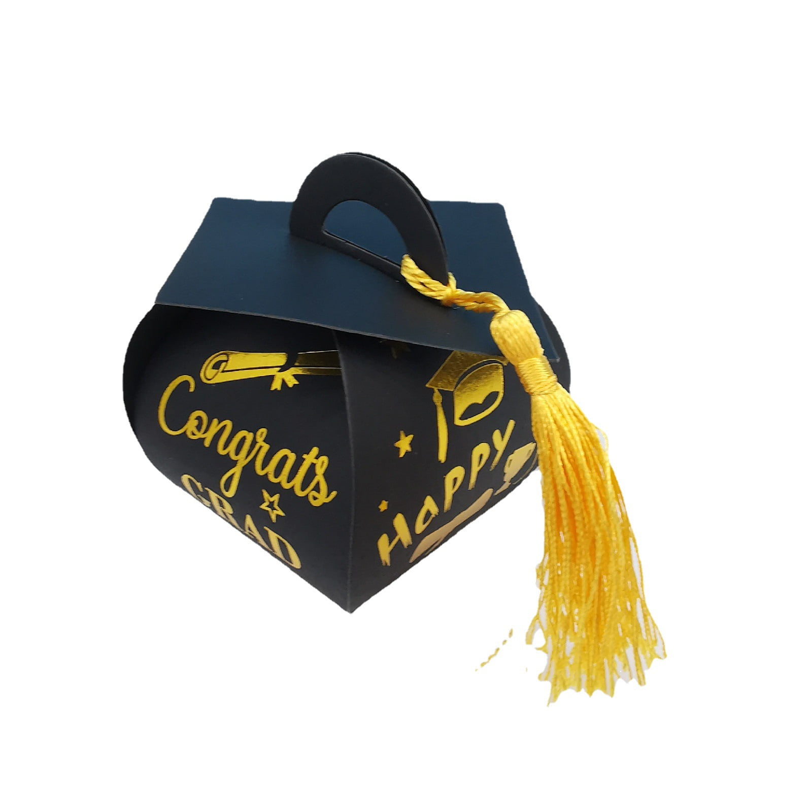 50pcs Graduation Cap Box Graduation Party Favors Graduation Candy Boxes ...