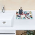 Bathroom Tray 7.87”x11.81” Acrylic Decorative Tray with Aluminum Alloy ...