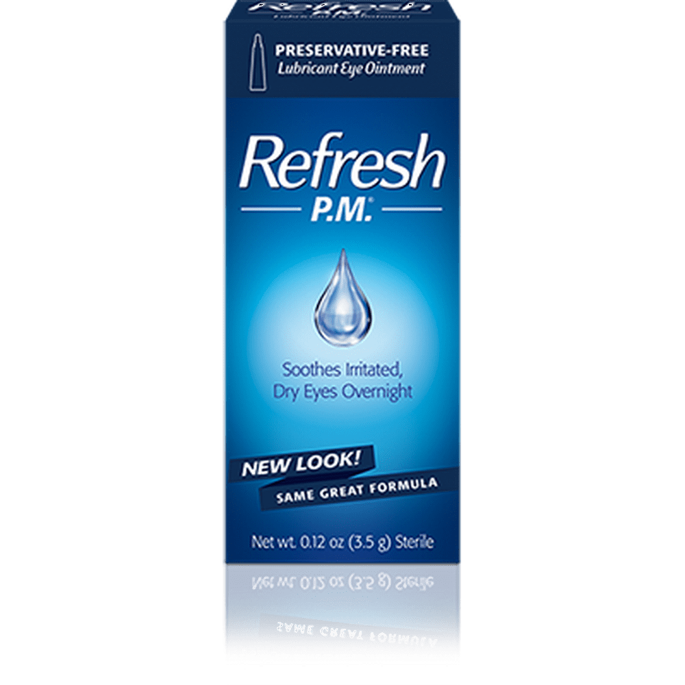 Refresh P.M. Lubricant Eye Ointment 0.12 oz. Box - Walmart.com ...