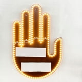 Kehuo Car Gesture Light, Middle Finger LED Sign with Remote, Amber 176 ...