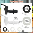 10 Sets Replacement Cooler Faucet, Reusable Plastic Spigot for Beverage ...