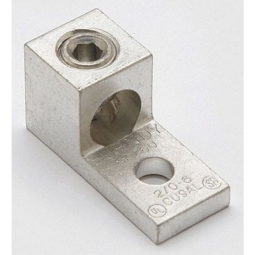Burndy YA30, Compression Cable Lug, 300 Cu 1-Hole Long 1/2, 1 PC ...