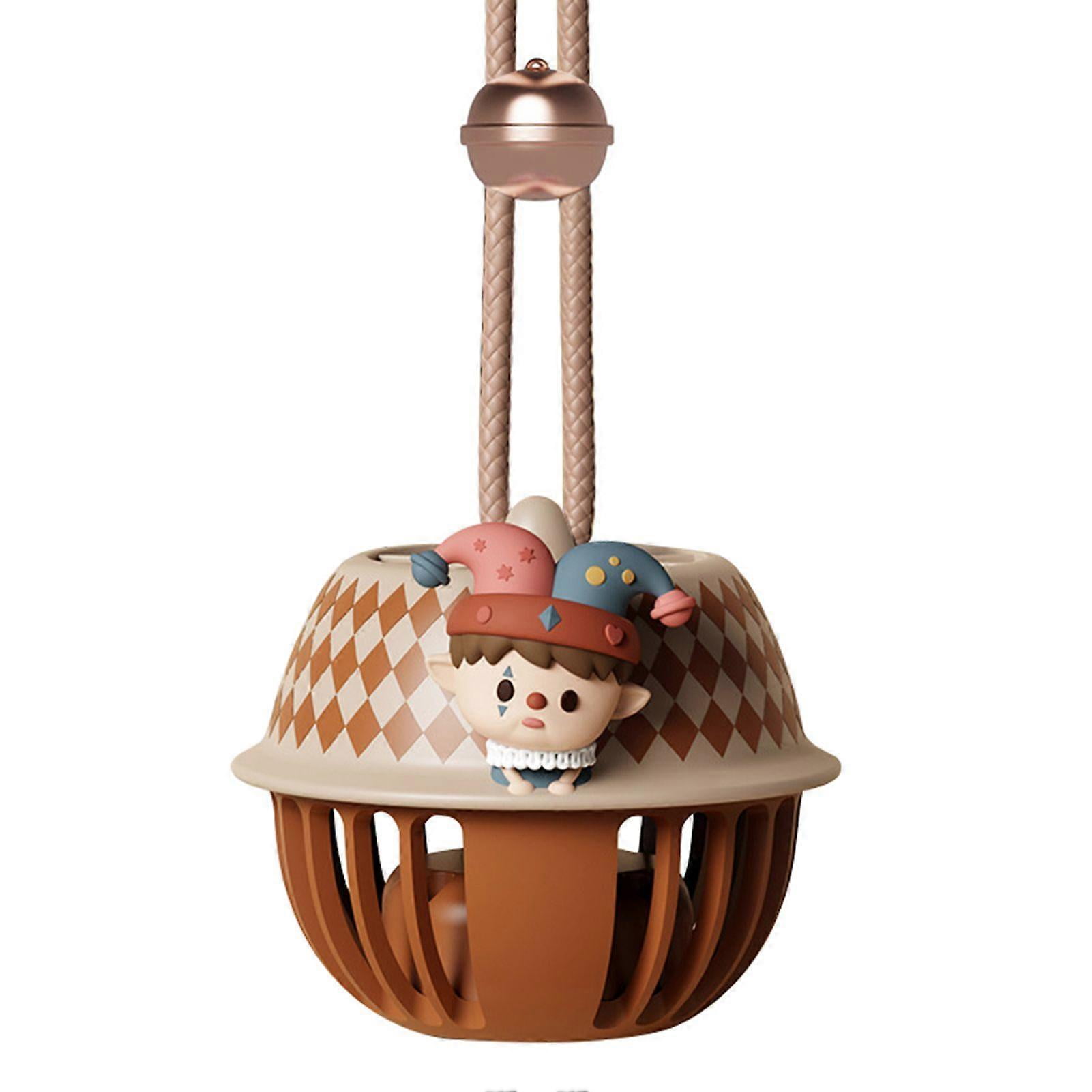 Cute Circus Bell Haning Neck USB Fan, 3-Speed Bladeless Portable Mini ...