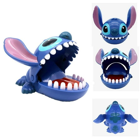 Stitch Hand Biting Toy Trick Decompression Bite Finger Game Toy Kids ...