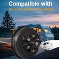 4 Pcs 2.44’’ Trailer Wheel Hub Cups Axle Grease Covers Trailer Wheel ...