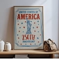 Affixzi United States Patriotic Poster, 250th Anniversary Vintage USA ...