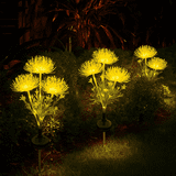 Lyacmy Yellow Flower Solar Garden Lights Outdoor, Waterproof Solar ...