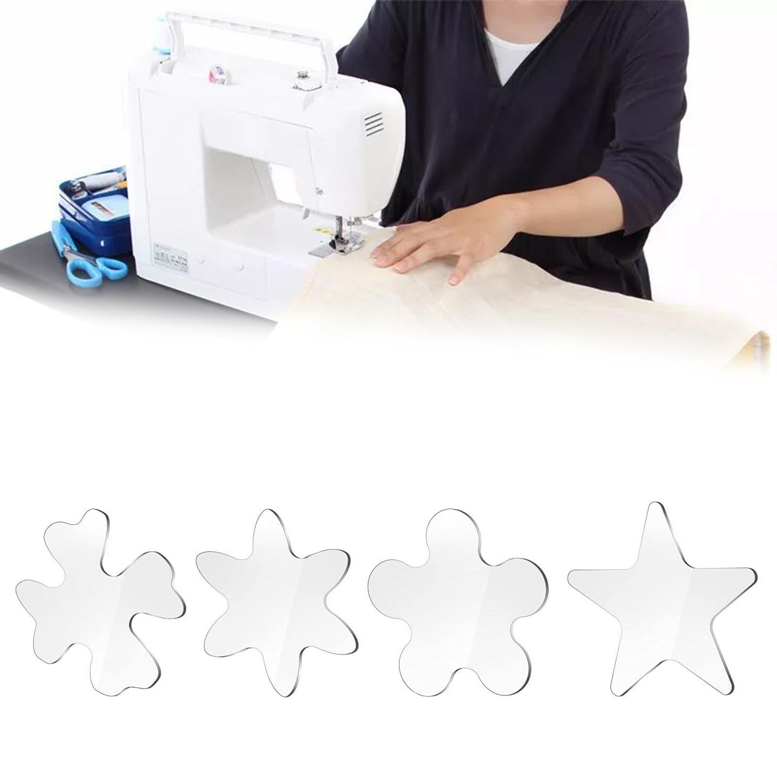 4 Pieces Quilting Template TransparentQuilting Ruler Template Design ...