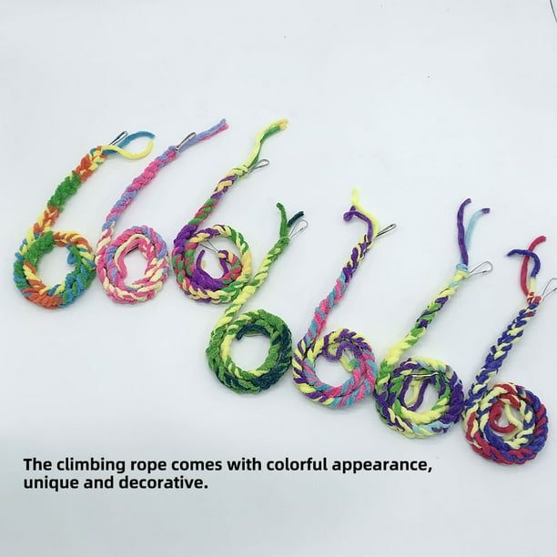 5 Pieces Bird Hanging Rope Safe Reliable Parrots Toy Universal Climbing ...