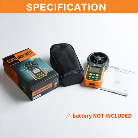 PM6252A Digital Anemometer Handheld Wind Speed Meter for Air Anemometer ...