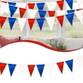 4th of July Triangle Pennant Banner, Cosmug Patriotic Hanging Garland ...